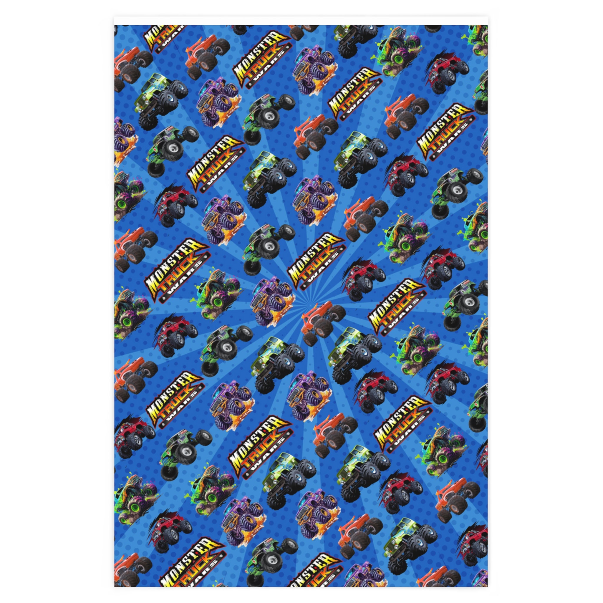 Monster Truck Wrapping Paper: Rev up Your Gifts, Monster Truck Themed ...