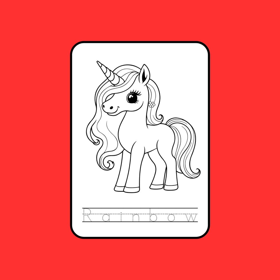 Unicorn Coloring Pages Unicorn Activity Sheet for Kids - Etsy