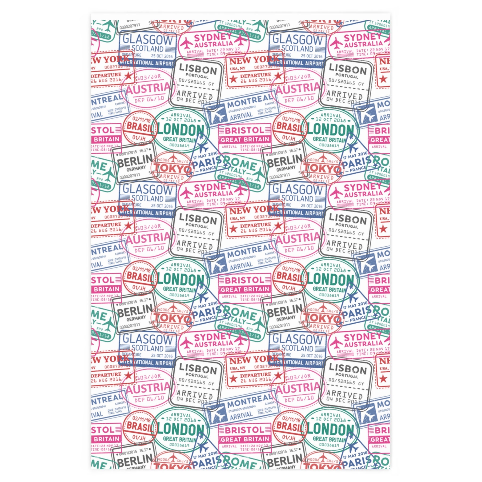 Stamp Wrapping Paper - Etsy