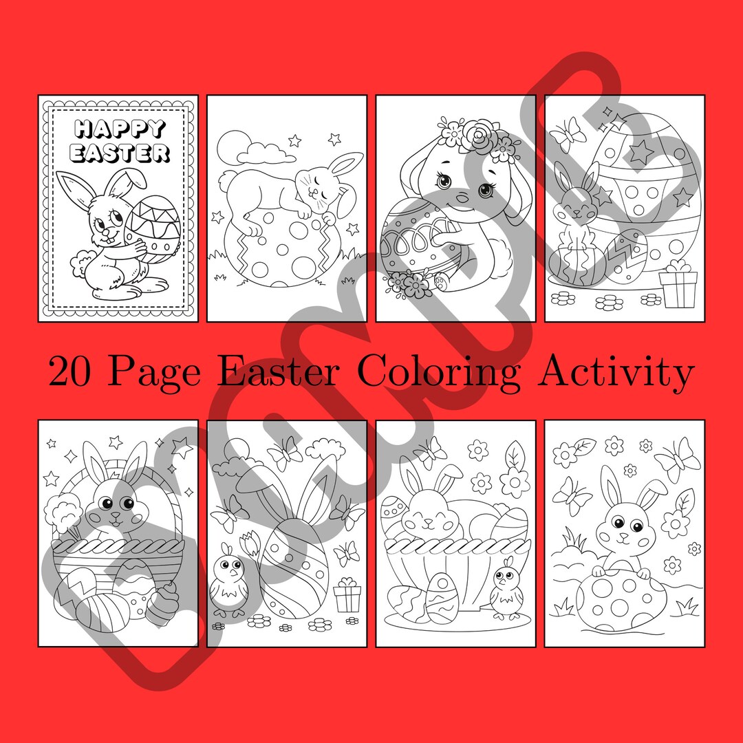 Easter Coloring Pages for Kids | Easter Coloring Book | Easter Coloring ...