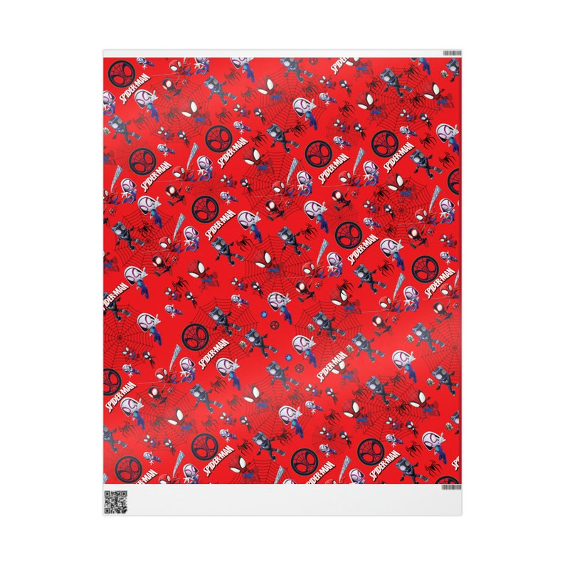 Spiderman Wrapping Paper, Spidey and His Amazing Friends Wrapping Paper ...