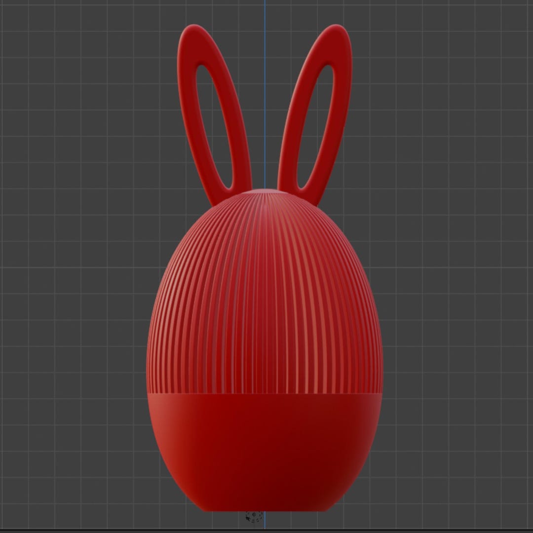 Happy Easter Egg 3D STL Files | Easter Rabbit Egg 3D STL Egg File ...