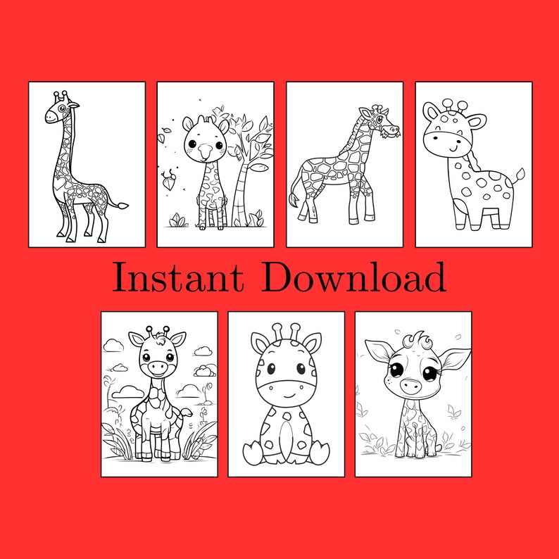 Giraffe Coloring Pages, Kids Coloring Pages, Giraffe Printable Coloring ...