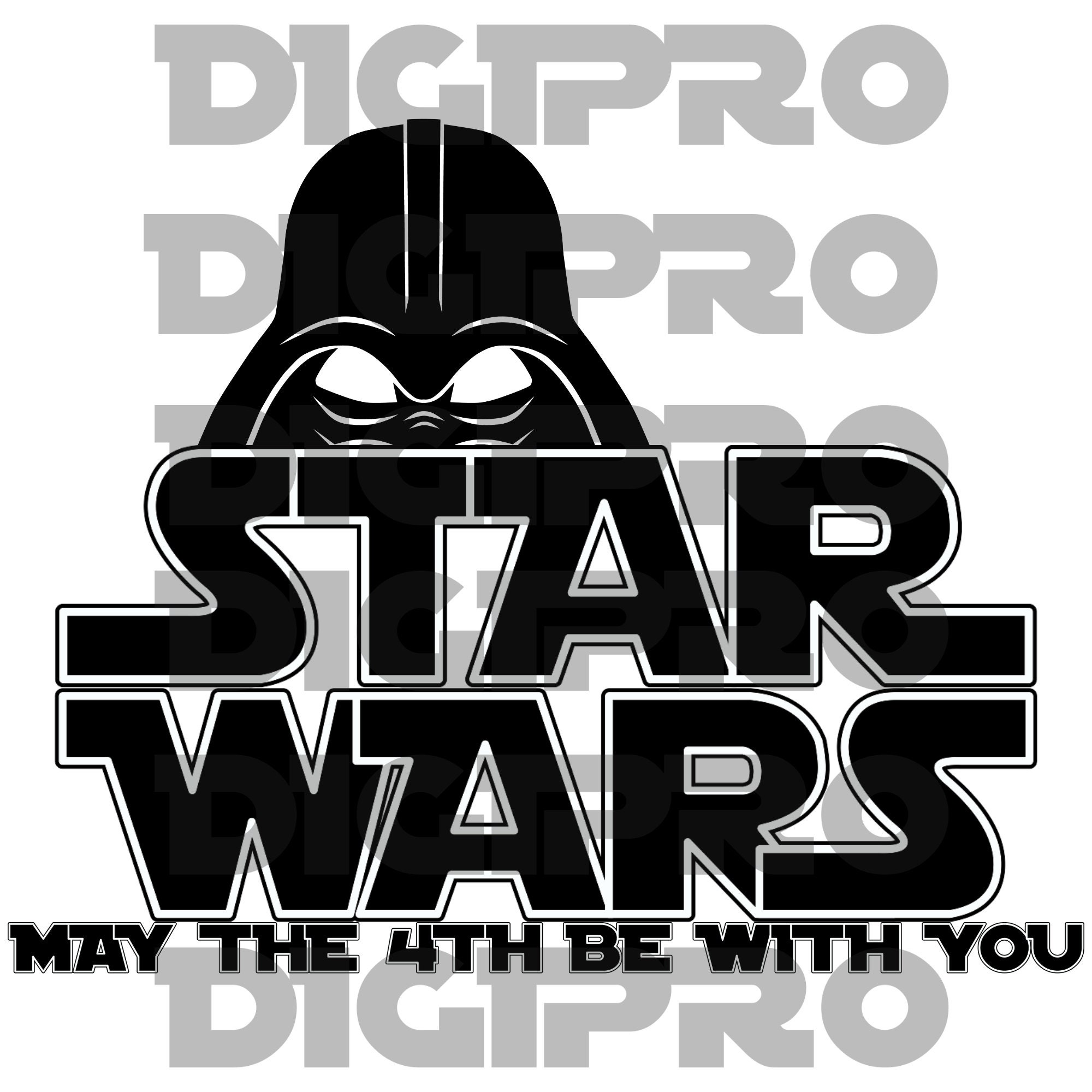 May the Fourth Star Wars SVG and PNG | Star Wars Cut Files for Cricut ...