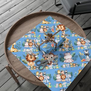 Safari Wrapping Paper, Jungle Wrapping Paper, African Safari Gift Wrap ...