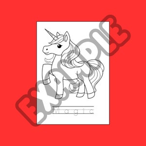 Unicorn Coloring Pages, Unicorn Activity Sheet for Kids, Unicorn ...