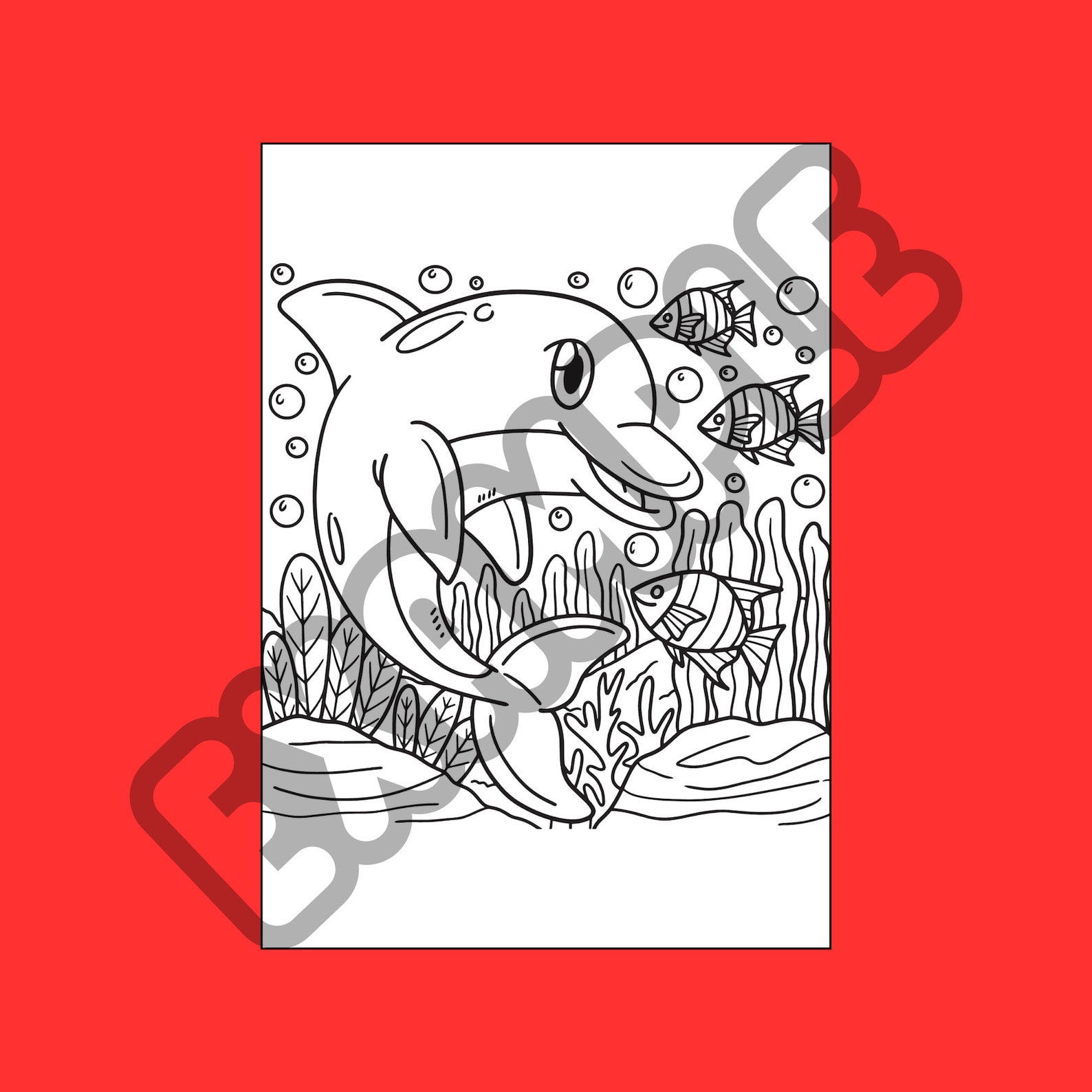 Dolphin Coloring Pages, Coloring Printables for Kids and Adults ...
