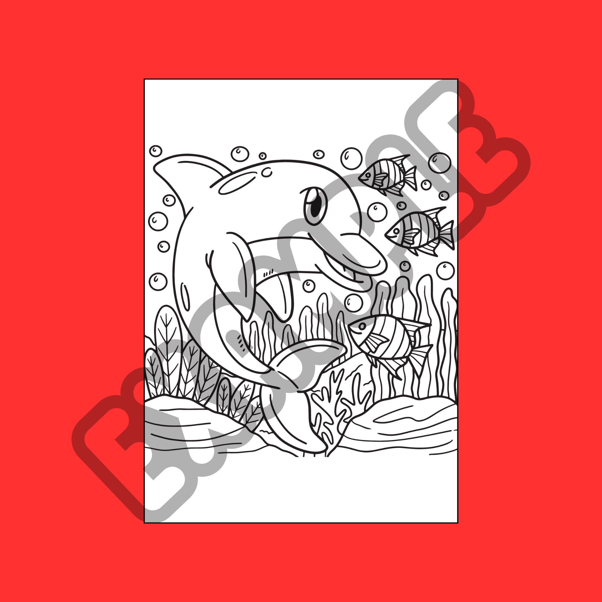 Dolphin Coloring Pages, Coloring Printables for Kids and Adults ...