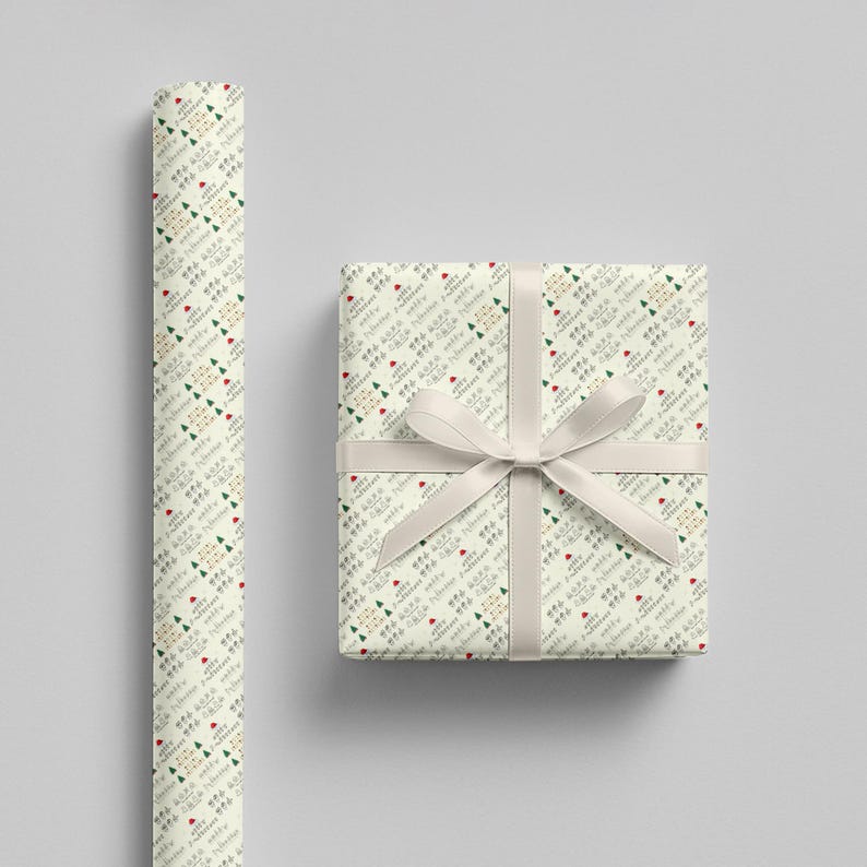 ASL Wrapping Paper, American Sign Language, ASL Christmas Wrapping ...