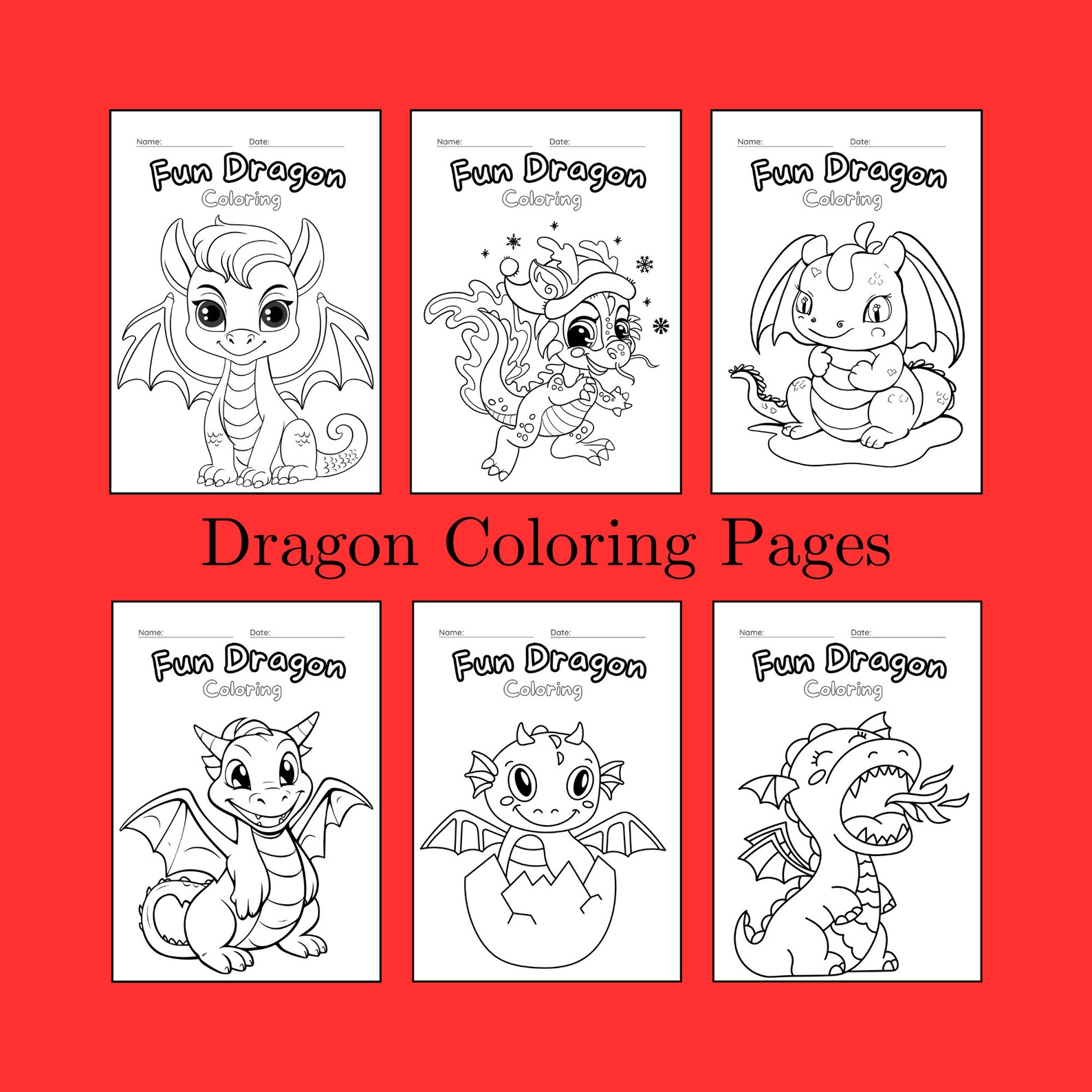 Dragon Coloring Pages, Homeschool Coloring Pages, Lunar New Year ...