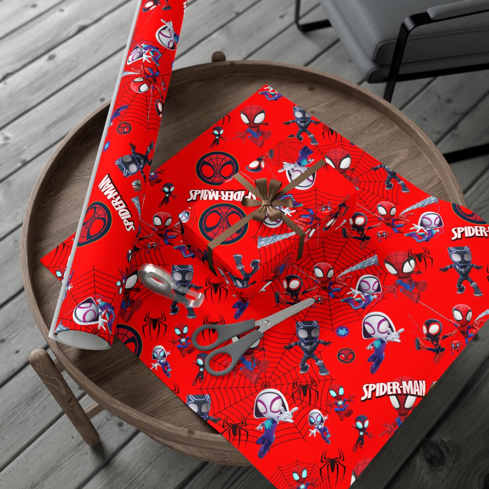 Spiderman Wrapping Paper, Spidey and His Amazing Friends Wrapping Paper ...