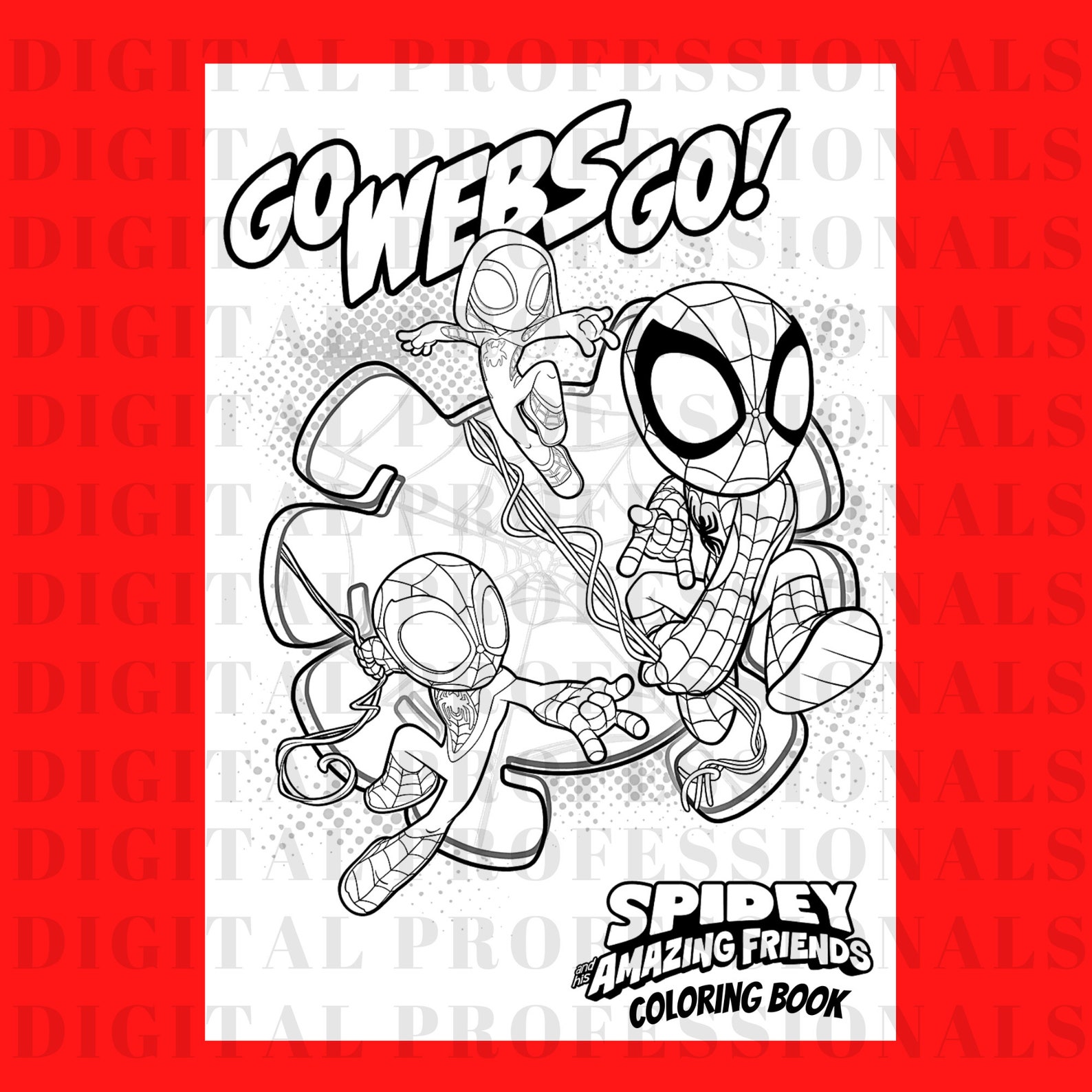 Spidey and His Amazing Friends Coloring Book for Kids - Etsy