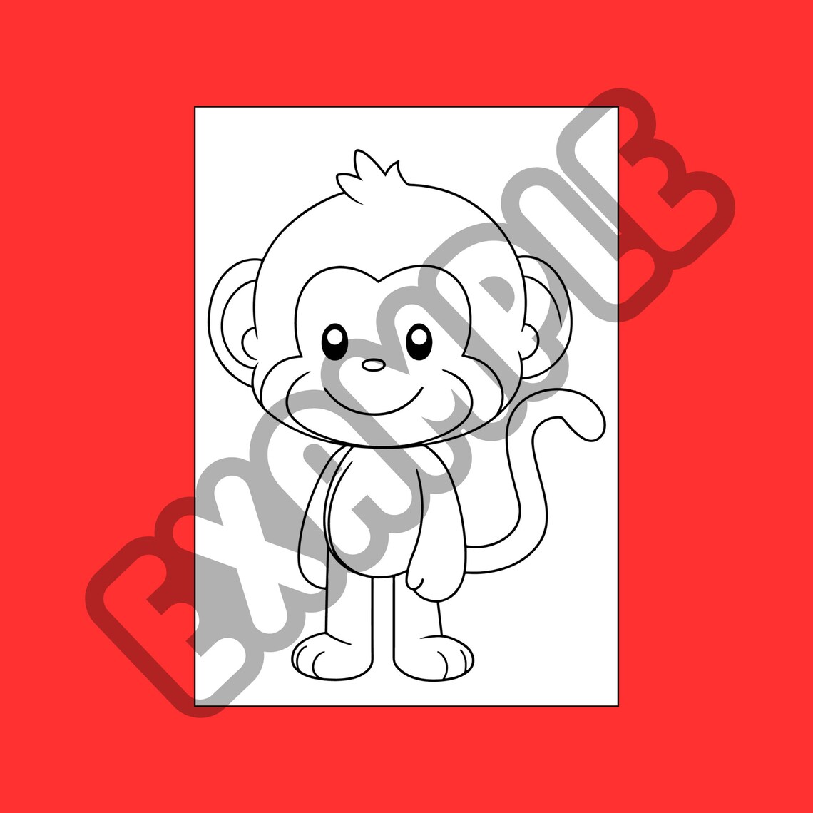 Monkey Coloring Pages, Homeschool Coloring Pages, Preschool Coloring ...