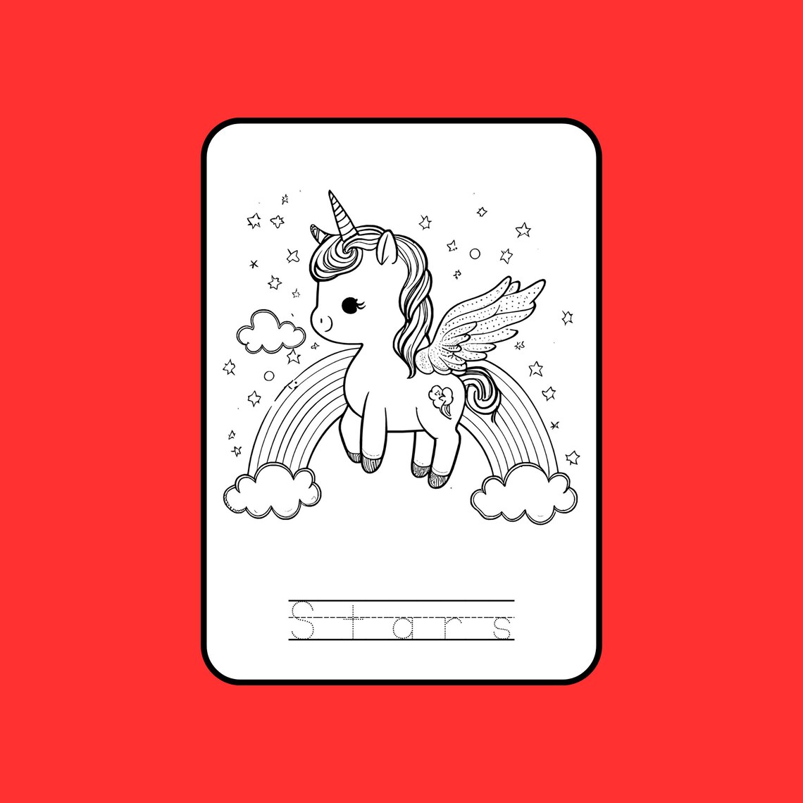 Unicorn Coloring Pages Unicorn Activity Sheet for Kids - Etsy