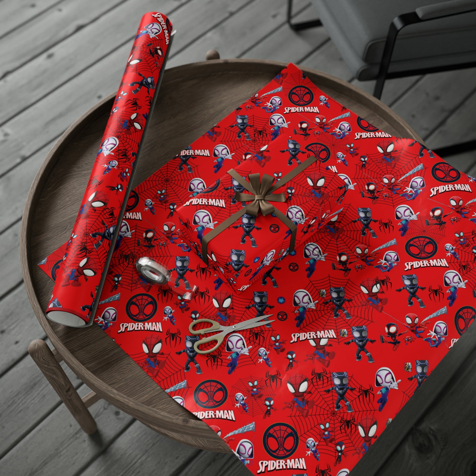 Spiderman Wrapping Paper, Spidey and His Amazing Friends Wrapping Paper ...