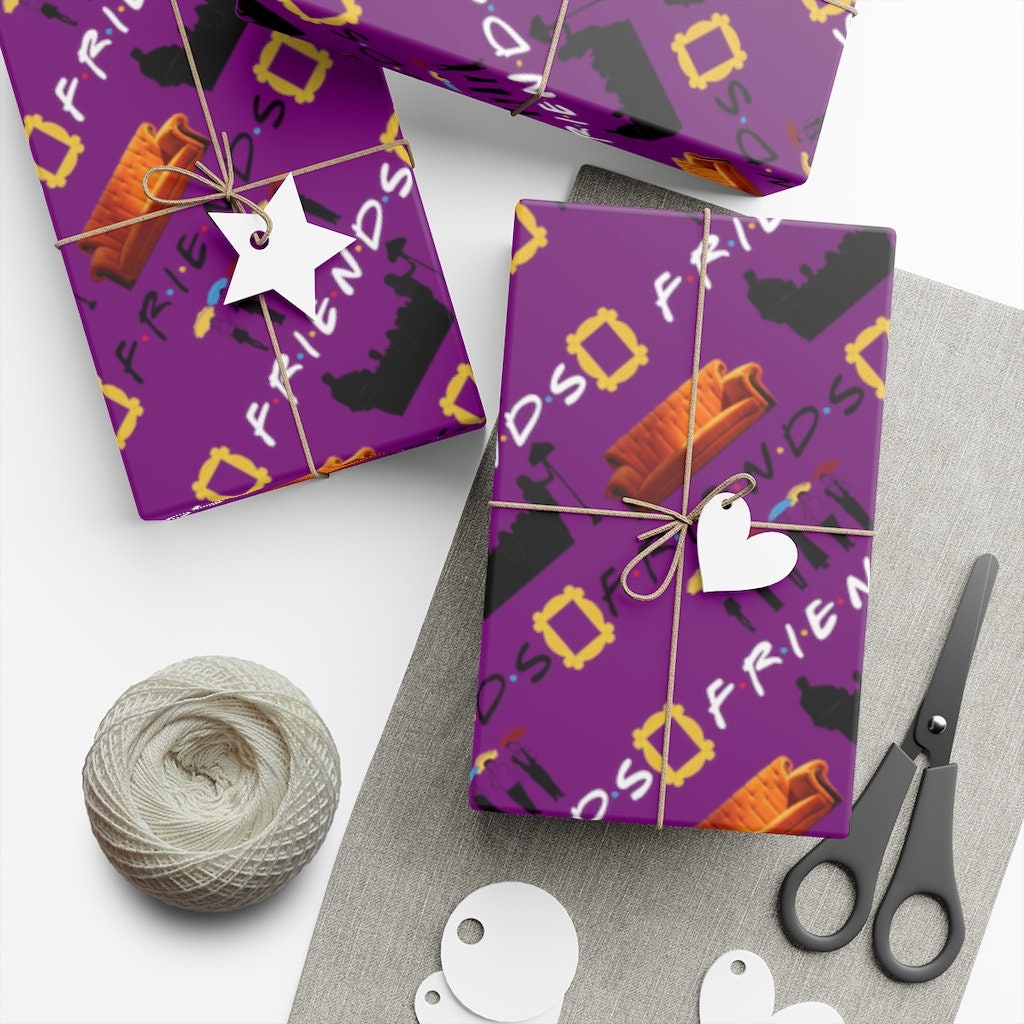 Friends Wrapping Paper Friends TV Show Wrapping Paper Famous - Etsy