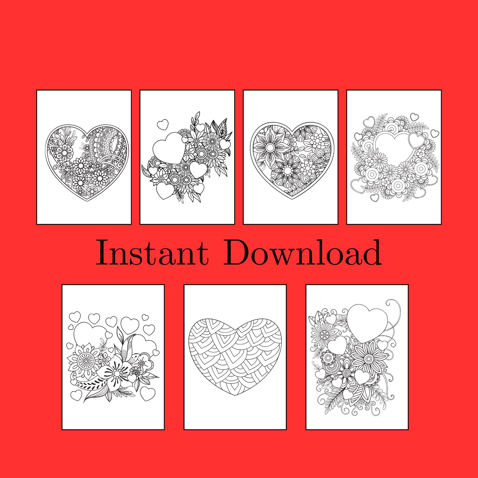 Heart Coloring Pages, Valentines Day Coloring Pages, Homeschool ...