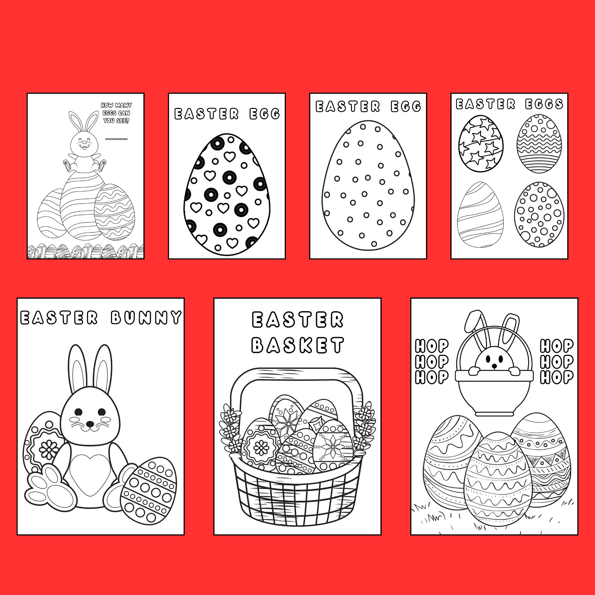 Happy Easter Coloring Pages, Easter Egg, Easter Coloring Pages ...