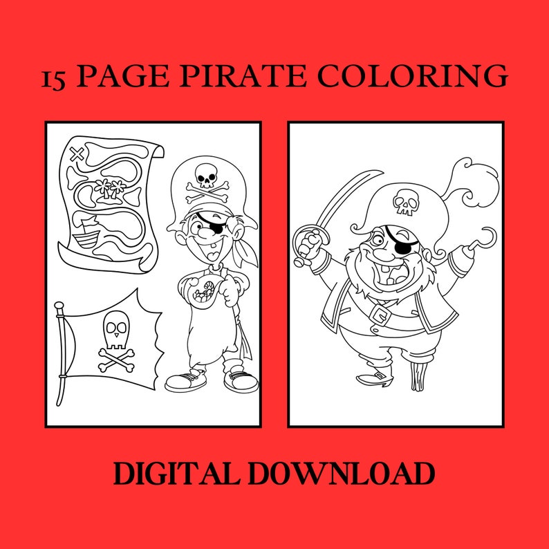 Pirate Coloring Pages, Treasure Coloring Pages, Pirate Coloring ...
