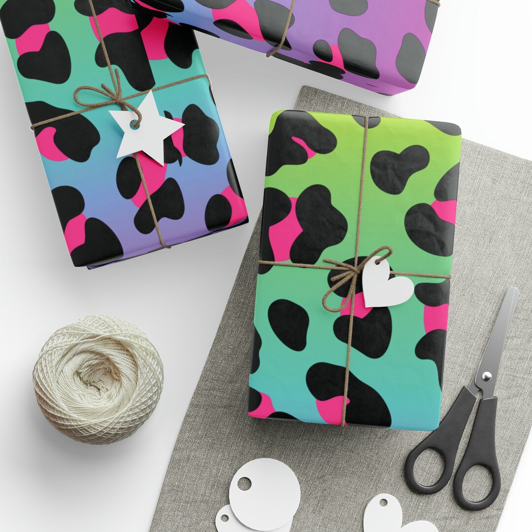 Cheetah Wrapping Paper, Leopard Print Wrapping Paper, Animal Print ...