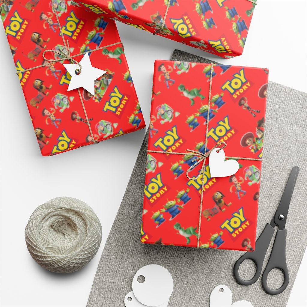 Buzz and Woody Wrapping Paper Toy Story Gift Wrap Paper 1pc - Etsy