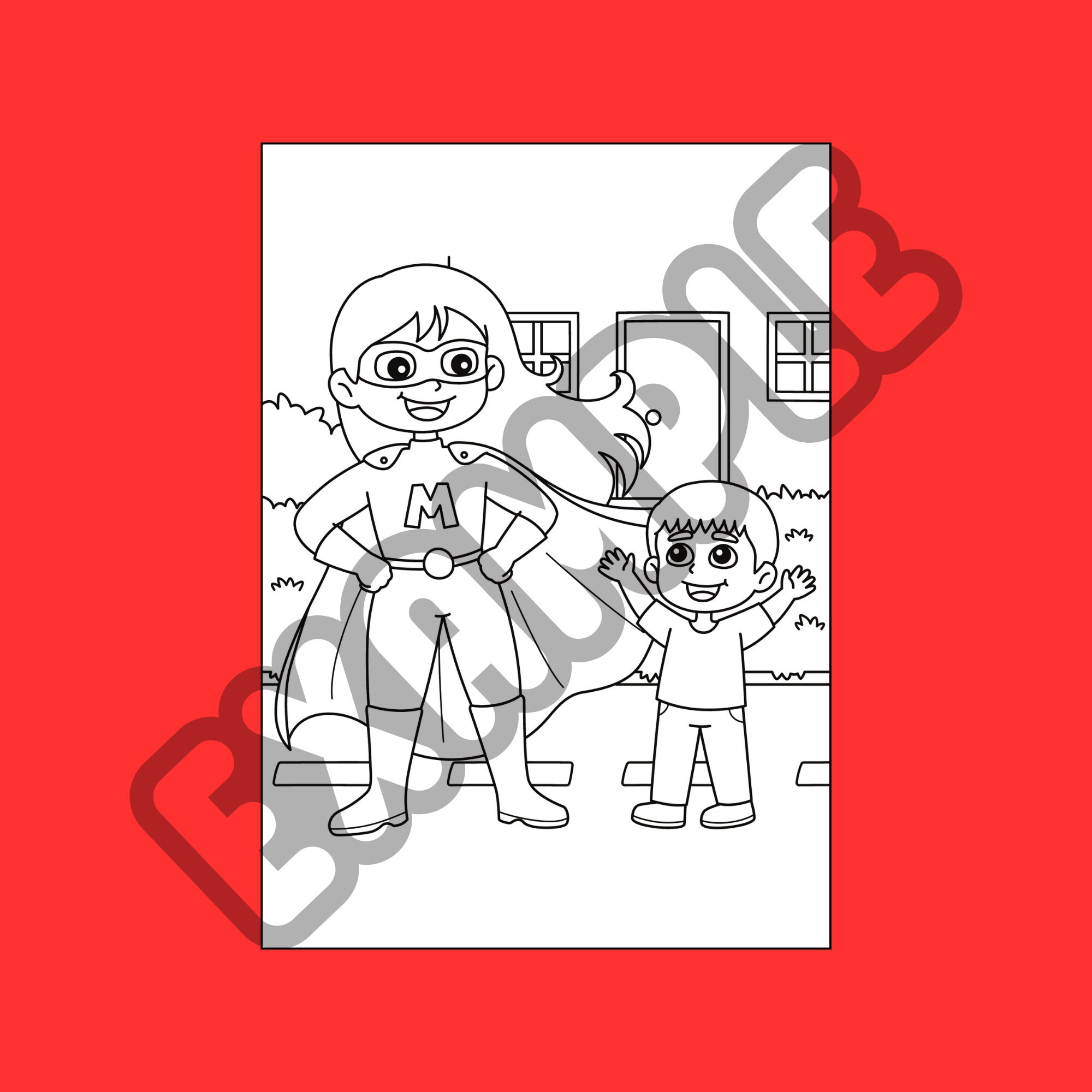 Mothers Day Coloring Pages, Cute Coloring Book for Kids, 15 Printable ...