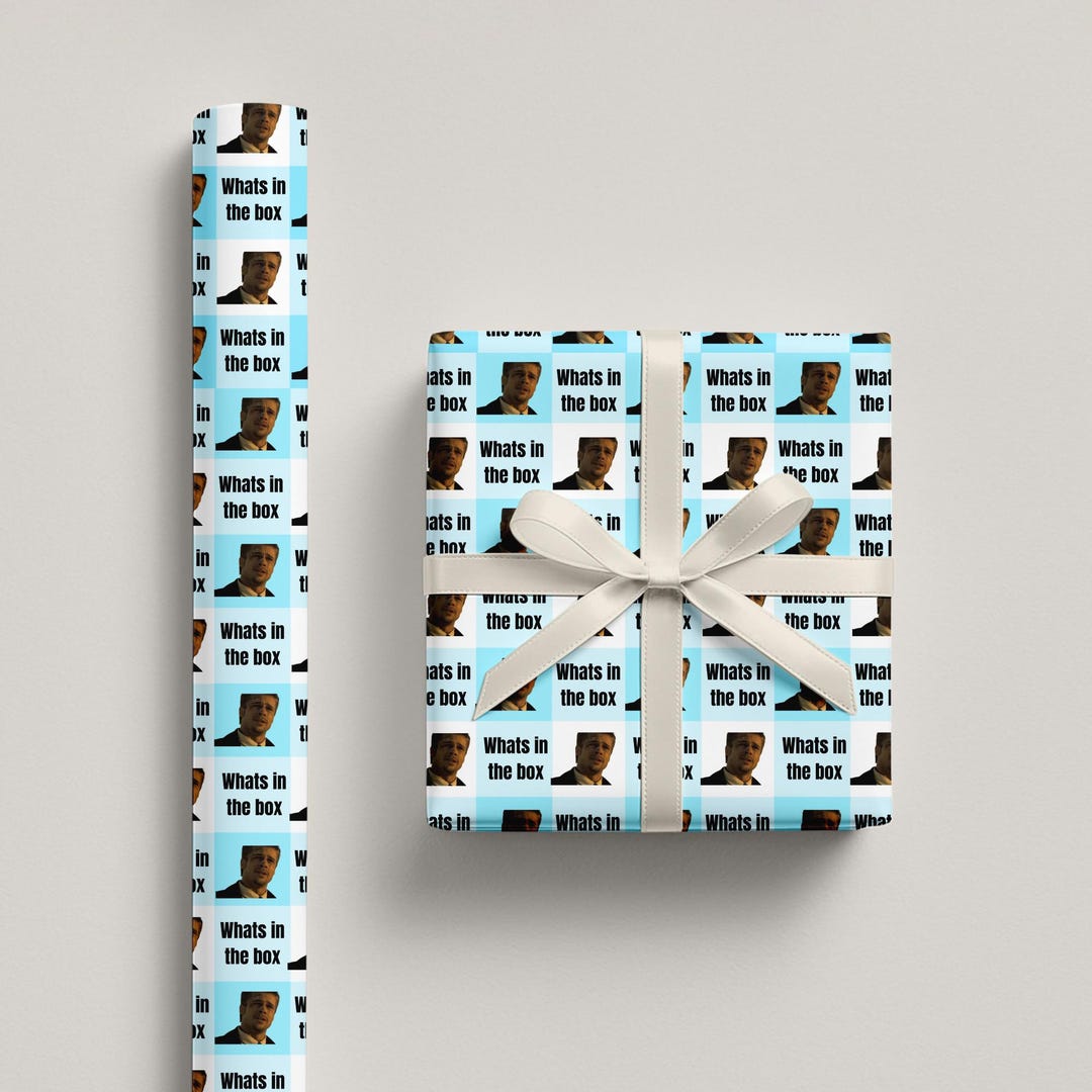 Whats in the Box Meme Wrapping Paper - Etsy