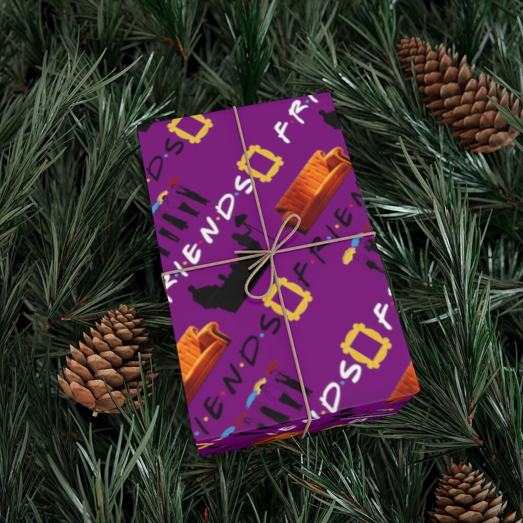 Friends Wrapping Paper, Friends TV Show Wrapping Paper, Famous 90s Tv ...