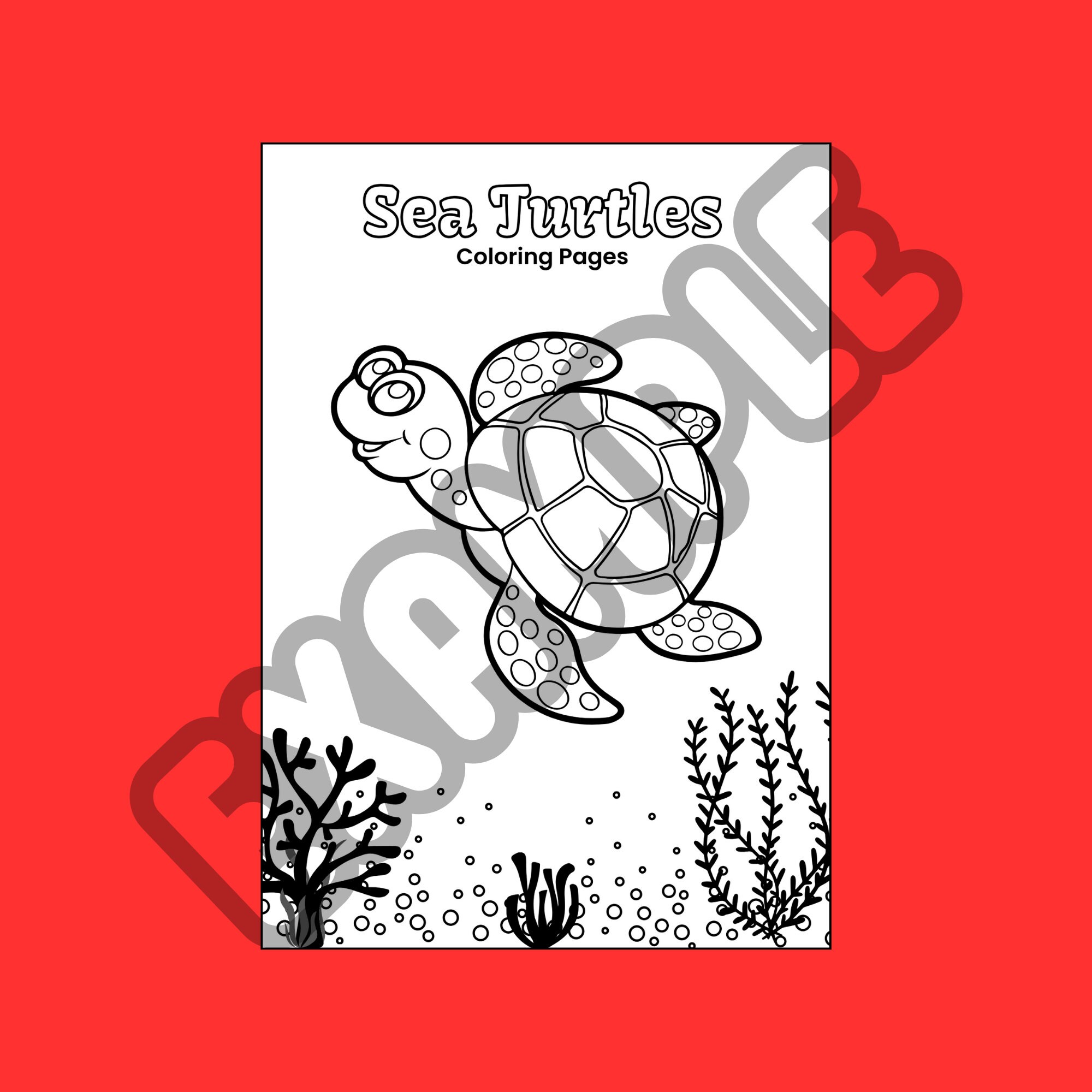 Sea Turtle Coloring Pages, Homeschool Coloring Pages, Preschool ...