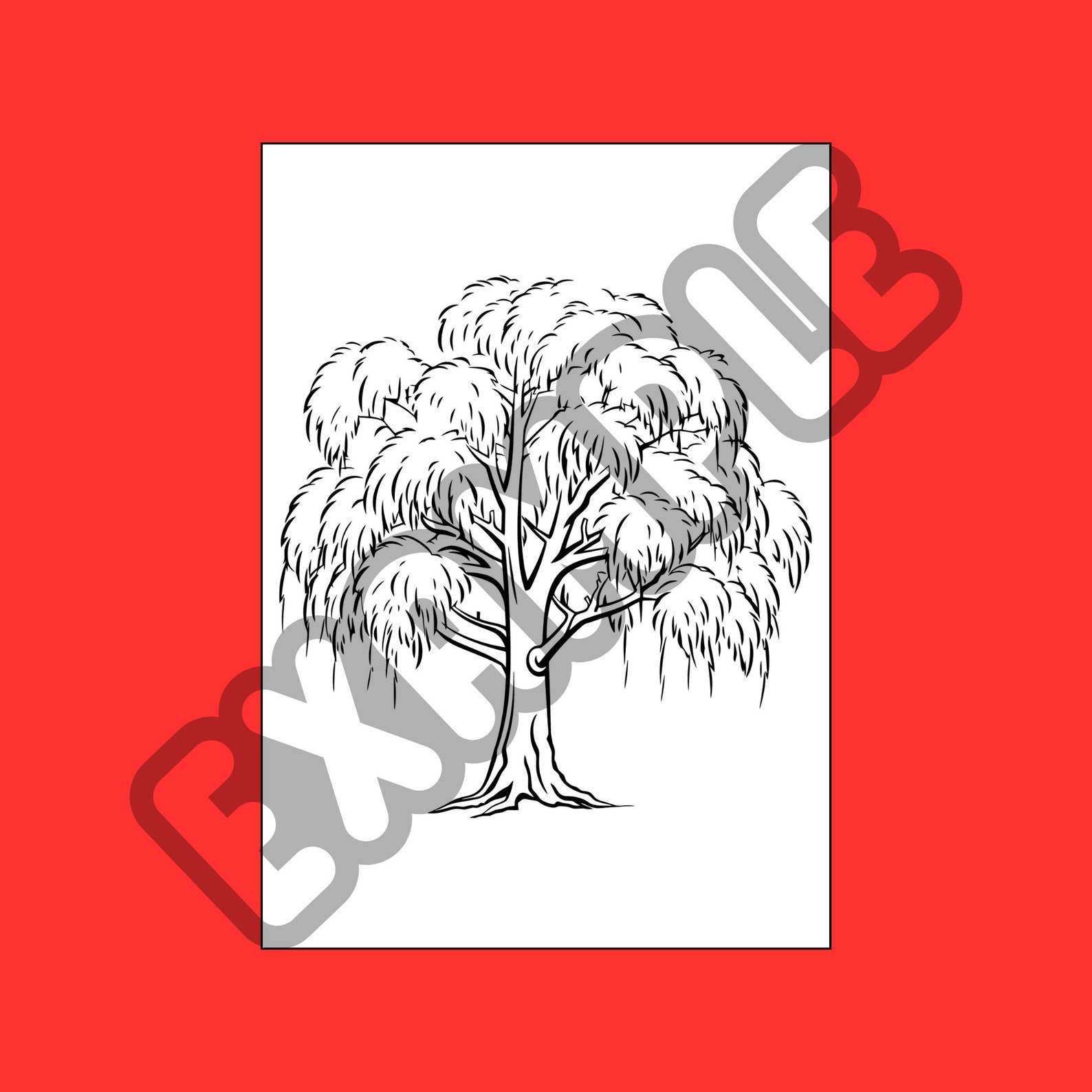 Tree Coloring Book: 15 Detailed Pages for Kids (digital Download) - Etsy