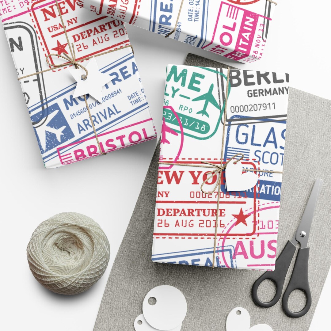 Stamp Wrapping Paper - Etsy