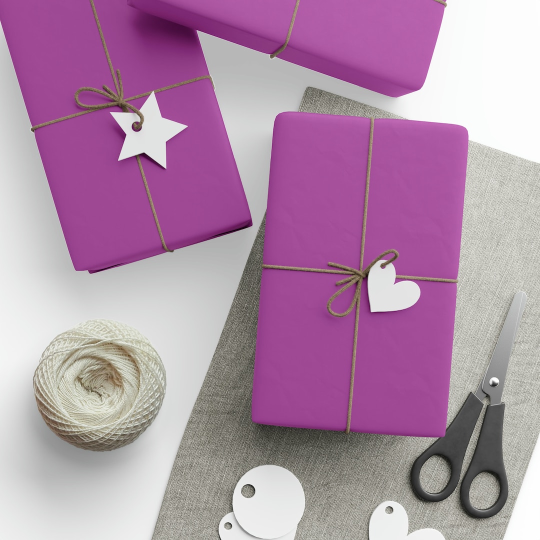 Purple Wrapping Paper, Plum Wrapping Paper, Velvet Violet Delight ...