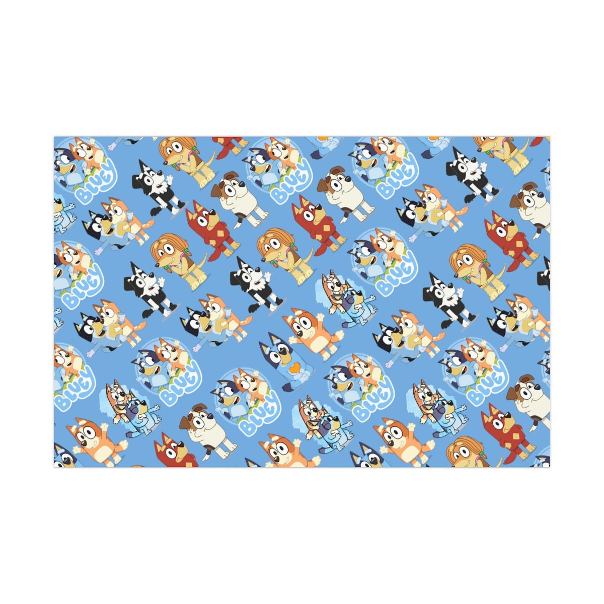 Bluey Wrapping Paper Bluey Gift Wrapping Paper Rolls - Etsy UK