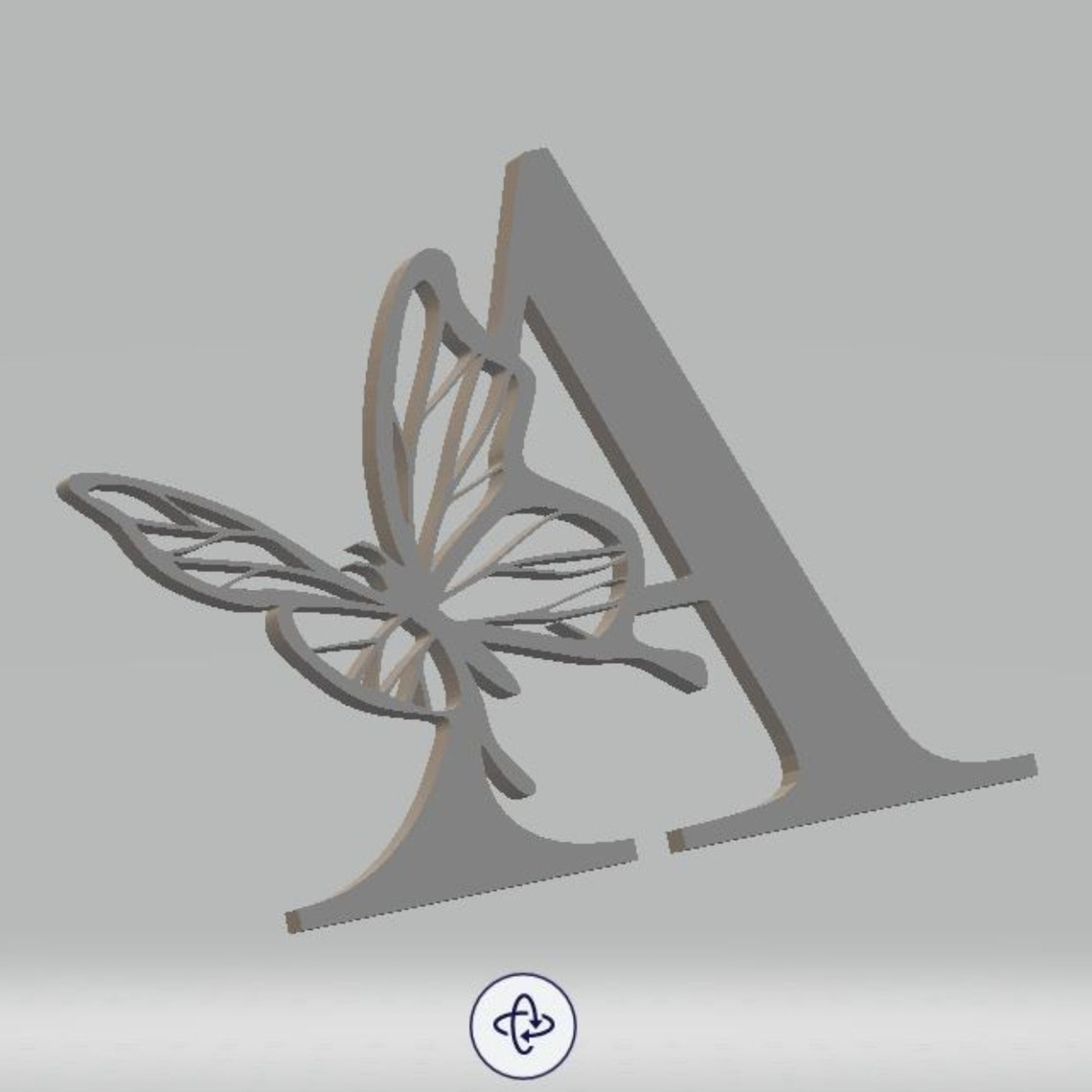 STL 3D Butterfly Alphabet Bundle, Stl Files for 3d Printing, Digital ...