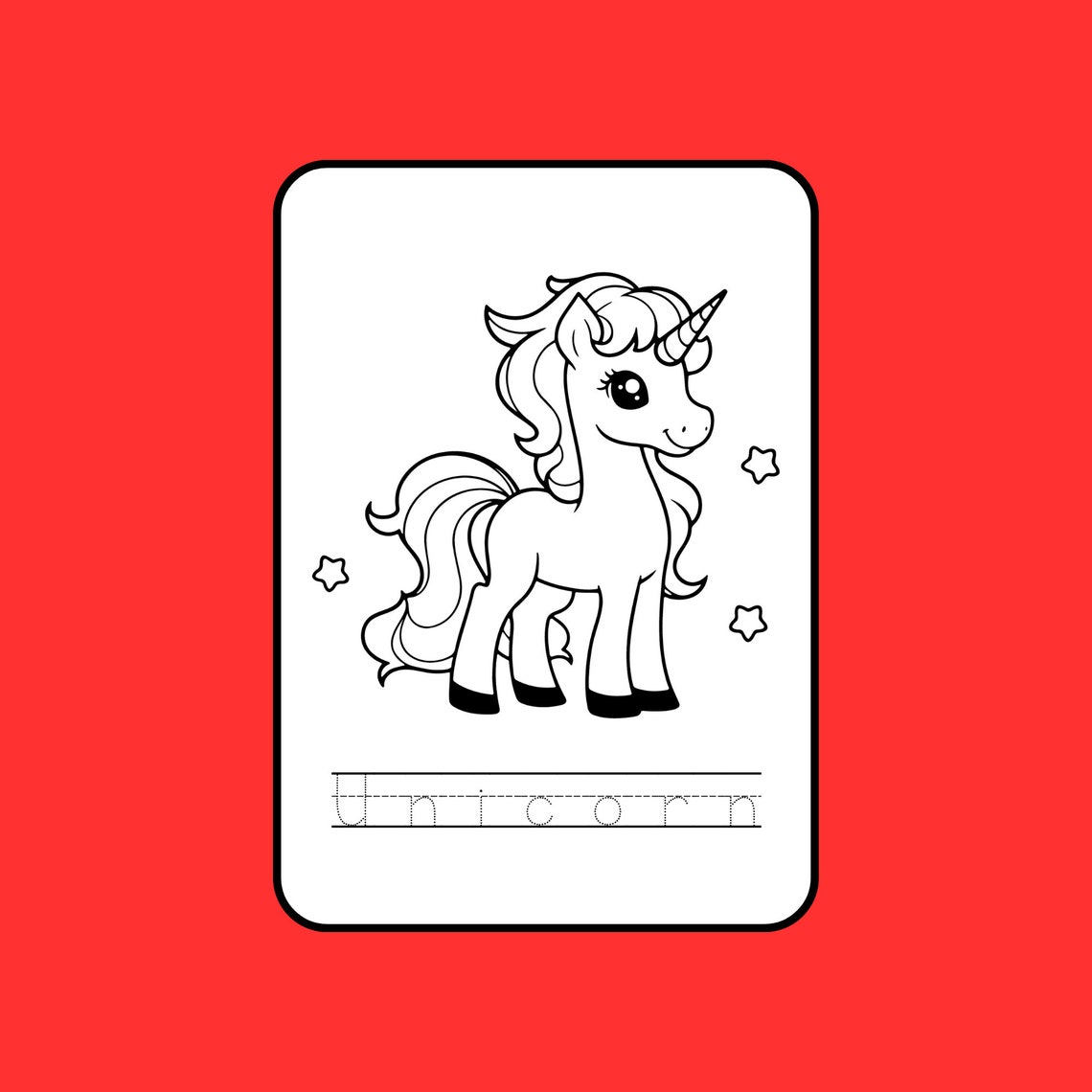 Unicorn Coloring Pages Unicorn Activity Sheet for Kids - Etsy