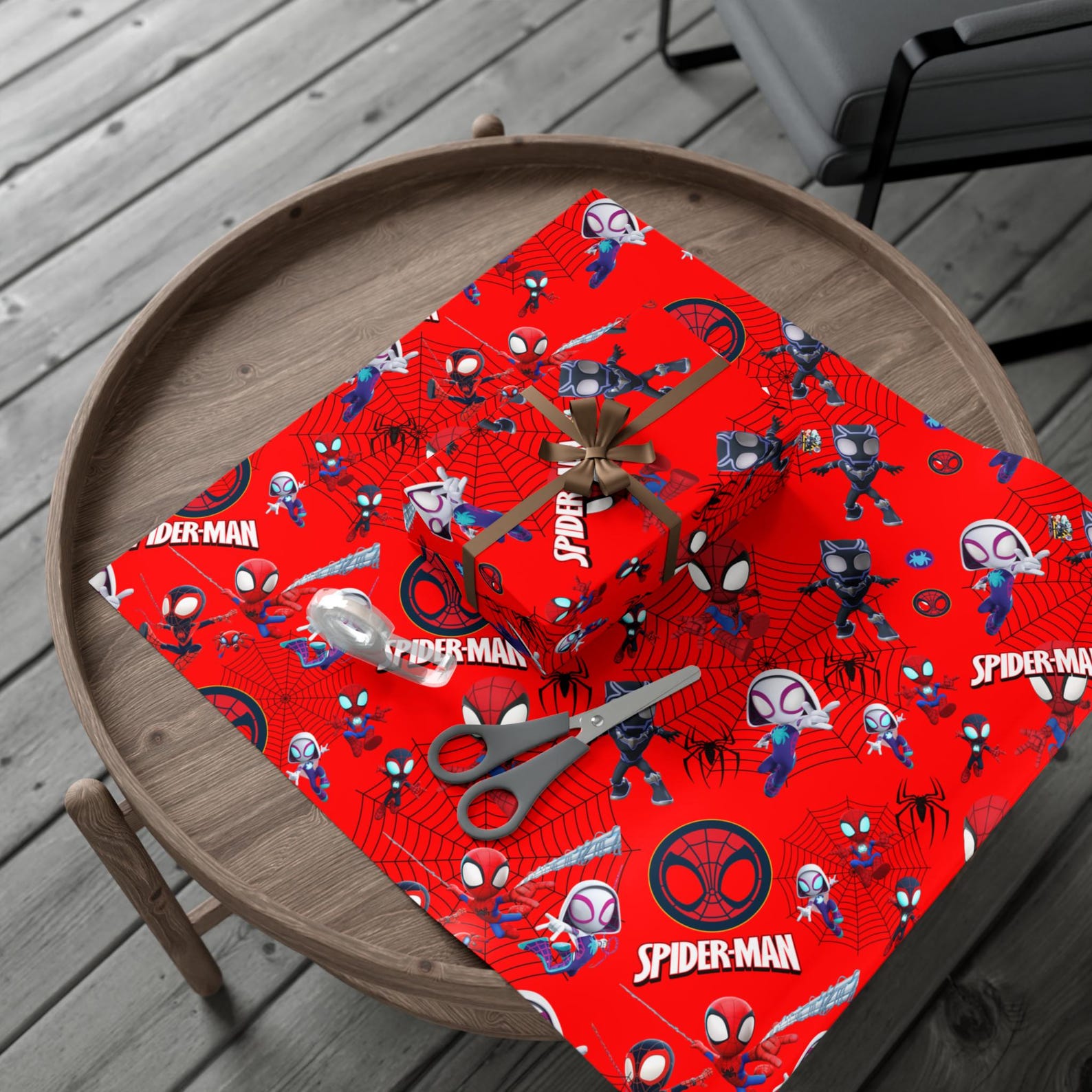 Spiderman Wrapping Paper, Spidey and His Amazing Friends Wrapping Paper ...