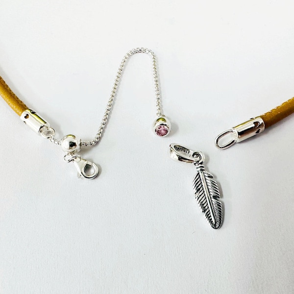 Leather Pandora Necklace - Etsy