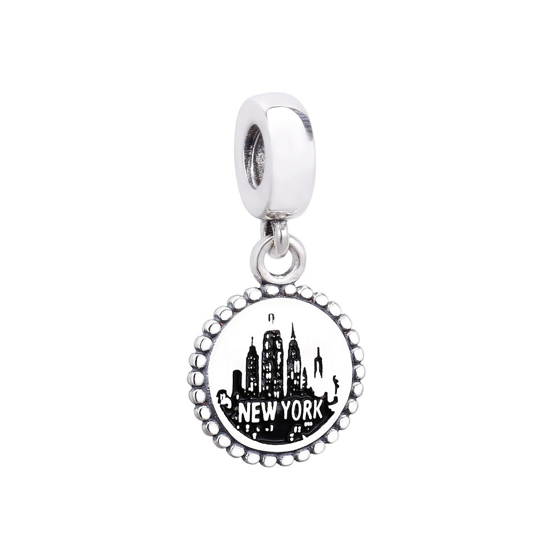 Silver Pandora Retired New York Ny City Dangle Charm - Etsy