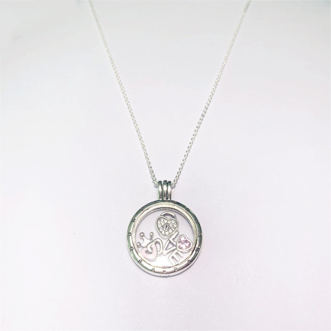 Pandora Floating Locket Medium Necklace & Forever Hearts - Etsy