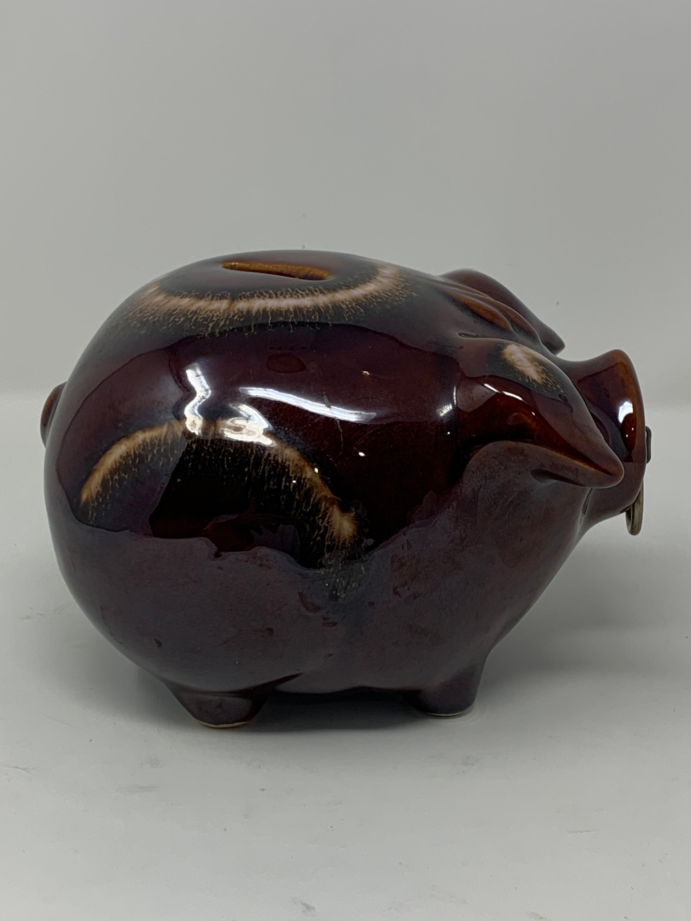 Vintage Hull Pottery Corky Pig Coin Bank L 1957 - Etsy