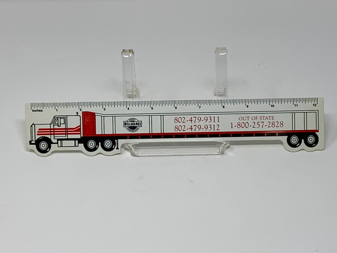 Vintage Semi Truck Advertising Ruler L Bellavance Granite - Etsy
