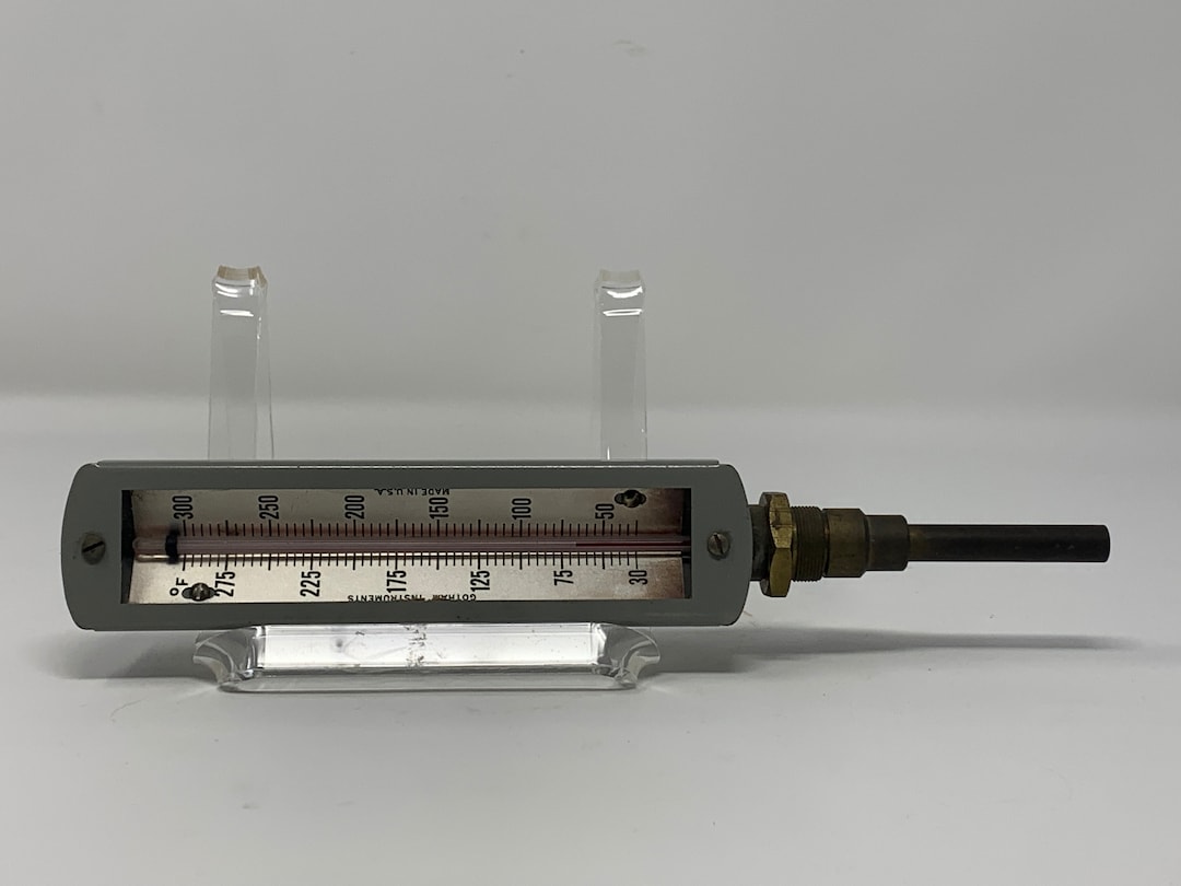 Vintage Gotham Instruments Steam Boiler Thermometer, Steampunk ...