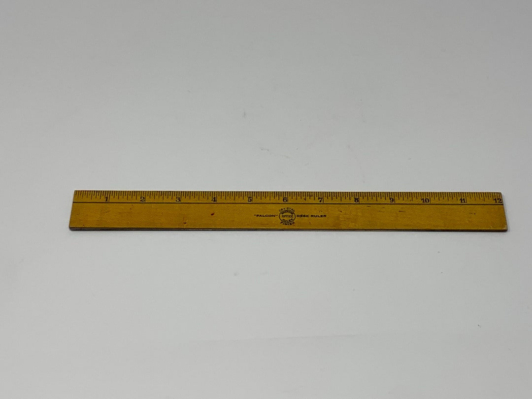 Vintage Wooden Falcon Desk Ruler, American Office Ruler, Falconer - Etsy