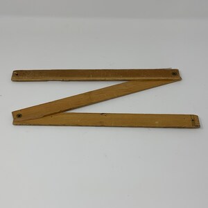 Vintage Tri Fold Wooden Advertising Ruler - Etsy