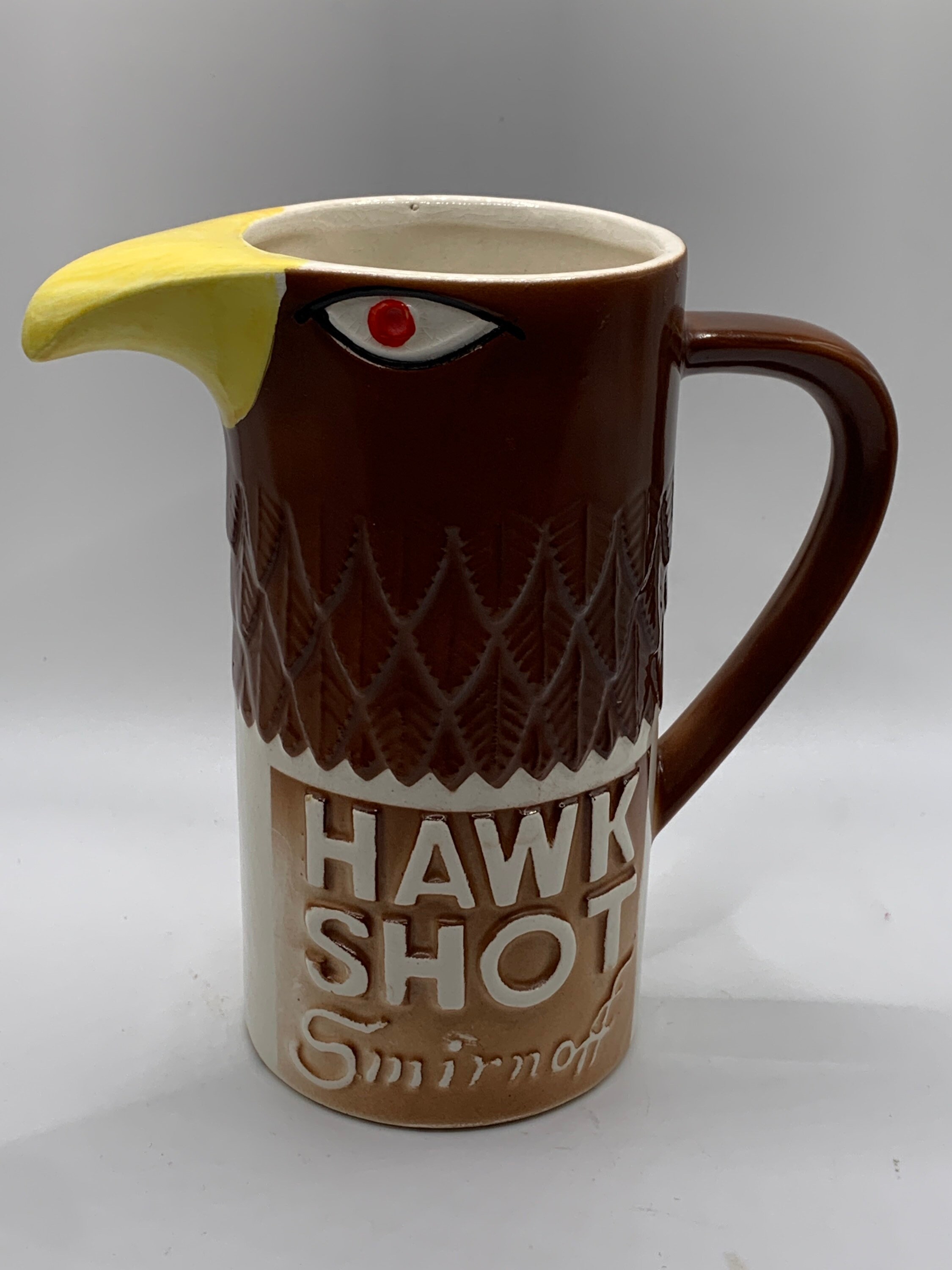 Vintage Smirnoff Hawk Shot 1970's Drink Mug - Etsy