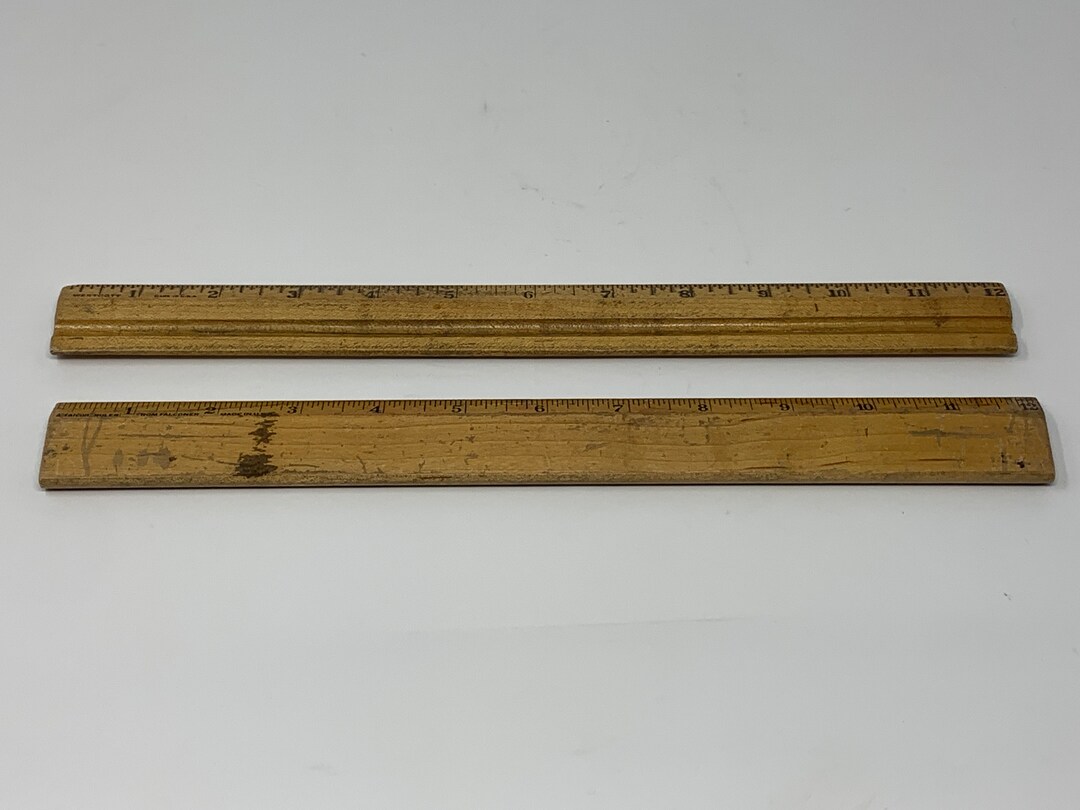 Set of 2 Vintage Wooden Rulers, Westcott, Falconer, Made in USA - Etsy