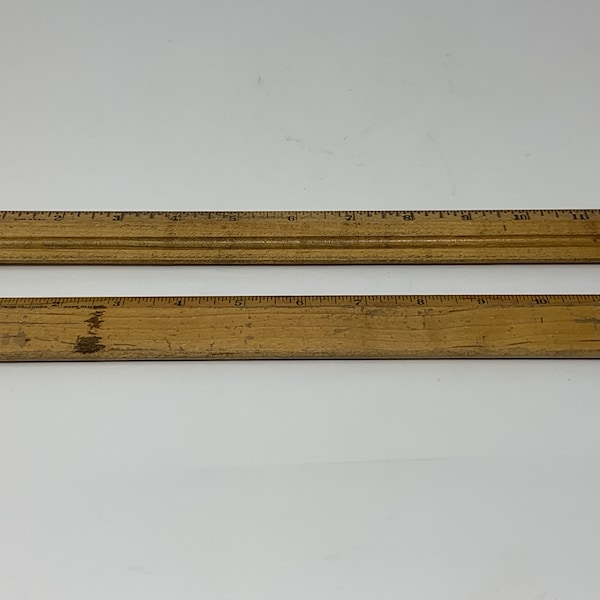 Vintage Wooden Ruler - Etsy
