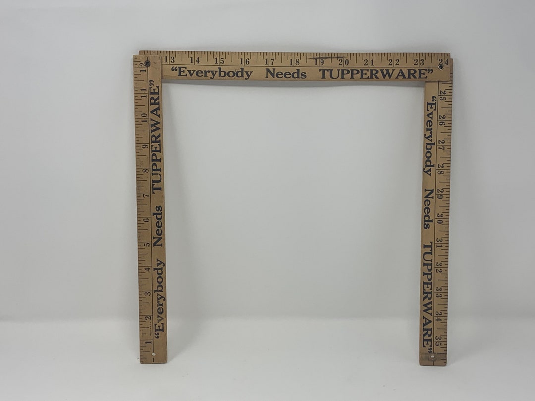 Vintage Tri Fold Wooden Tupperware Advertising Ruler - Etsy