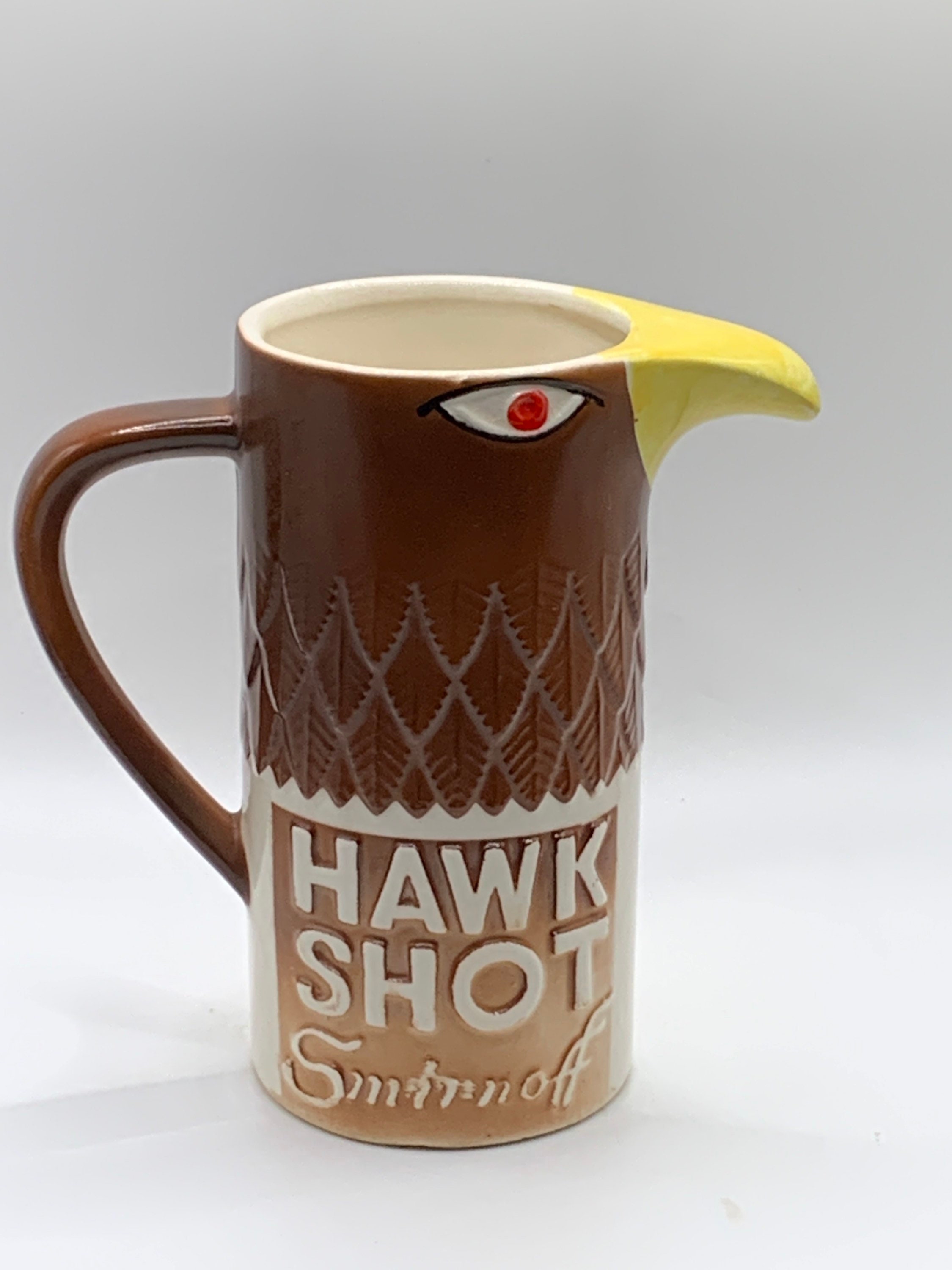 Vintage Smirnoff Hawk Shot 1970's Drink Mug - Etsy