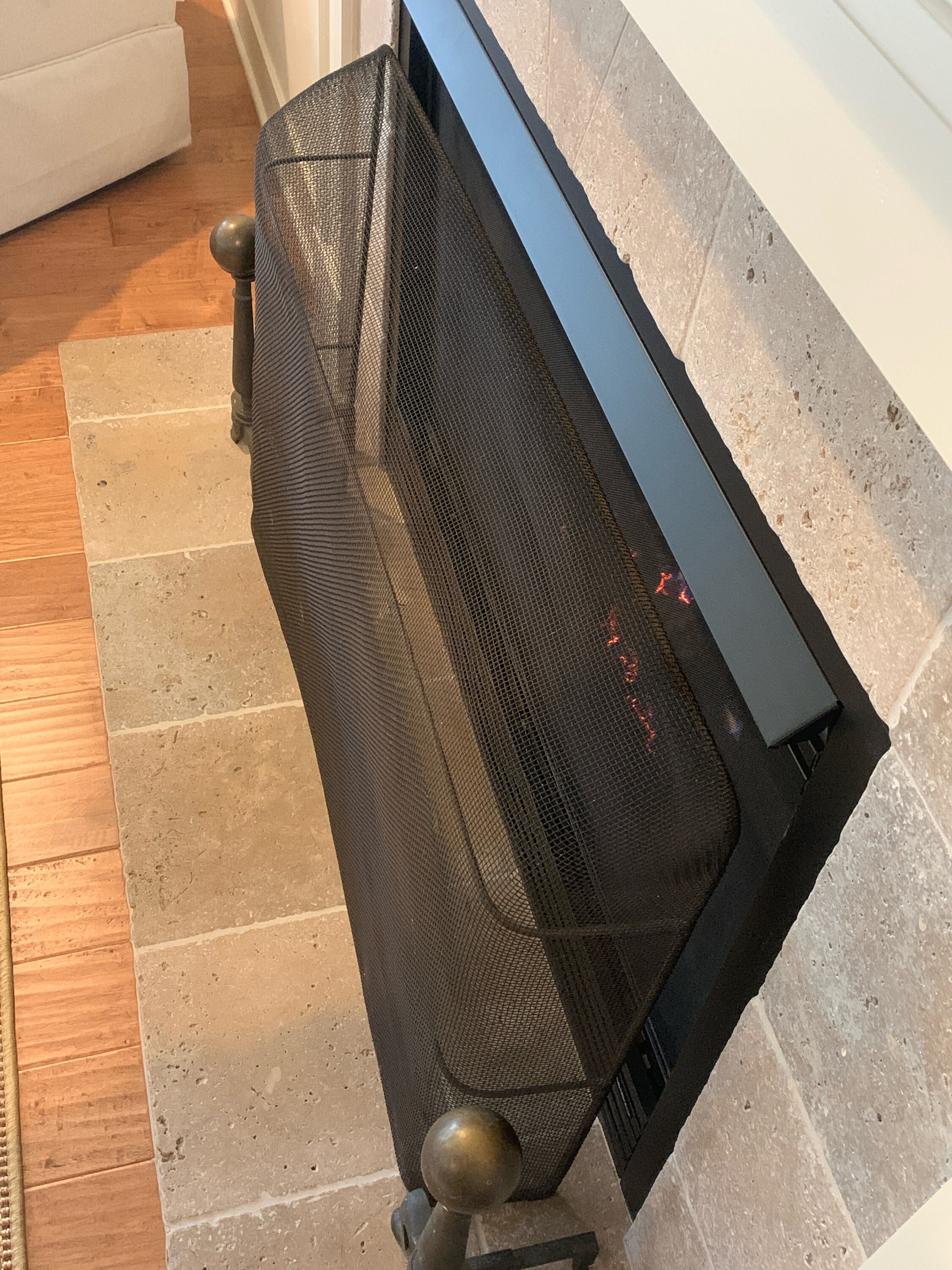 Vintage Wire Mesh Fireplace Screen Spark Guard - Etsy